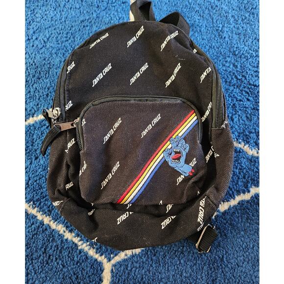 Santa Cruz Skateboards | Bags | Santa Cruz Logo Mini Adjustable Back ...